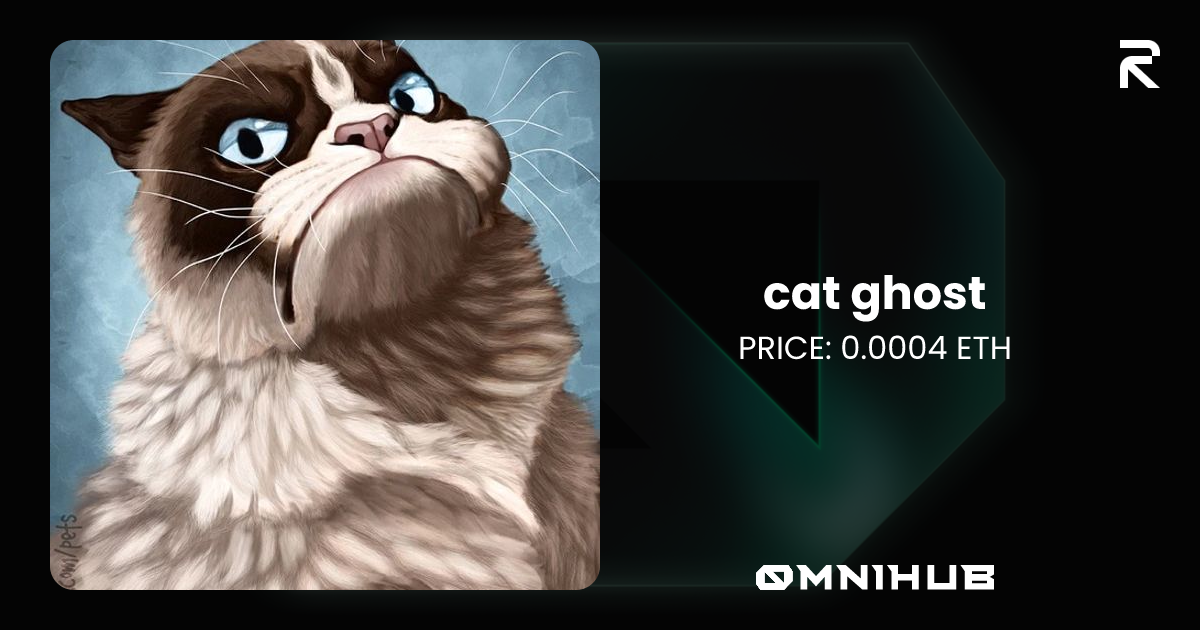 cat ghost | Unique Digital Art on OmniHub NFT Launchpad