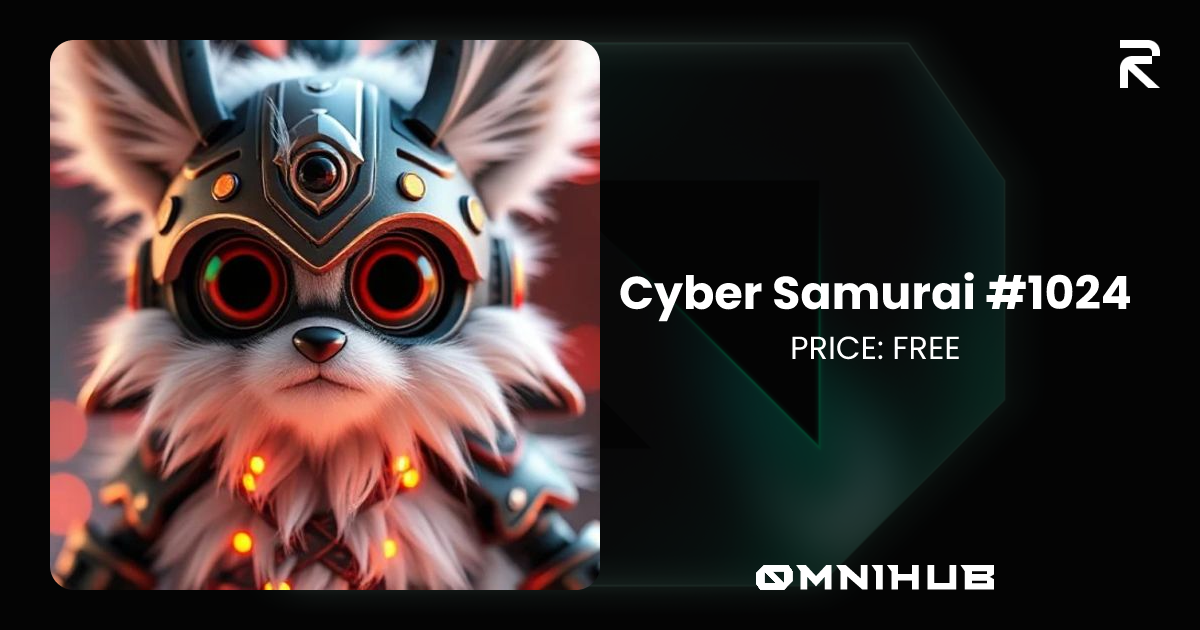 Cyber Samurai #1024 | Unique Digital Art on OmniHub NFT Launchpad